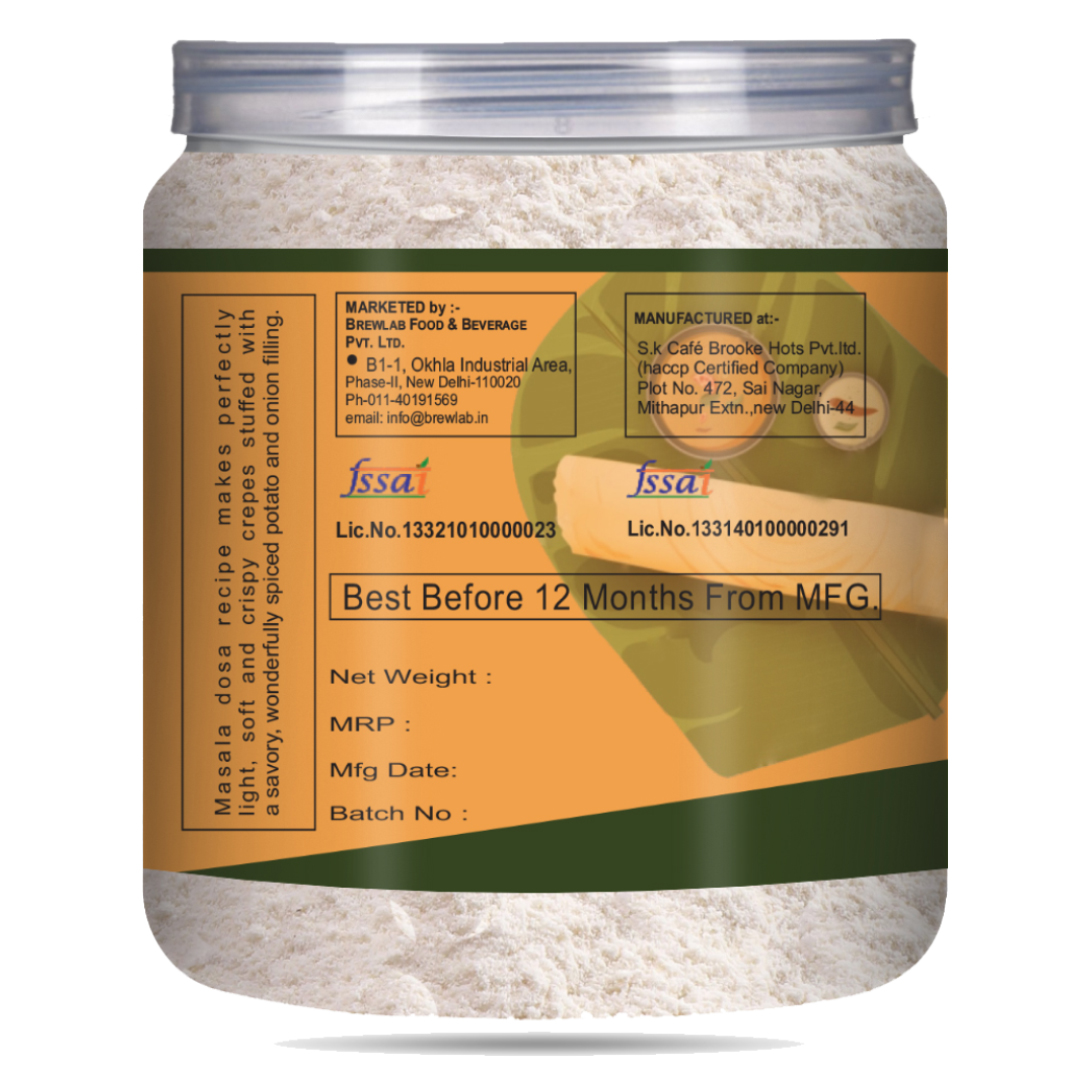 Brew Lab Ready to Eat Instant Dosa Mix |Pure Veg |South Indian Breakfast|Healthy & Tasty 250 g