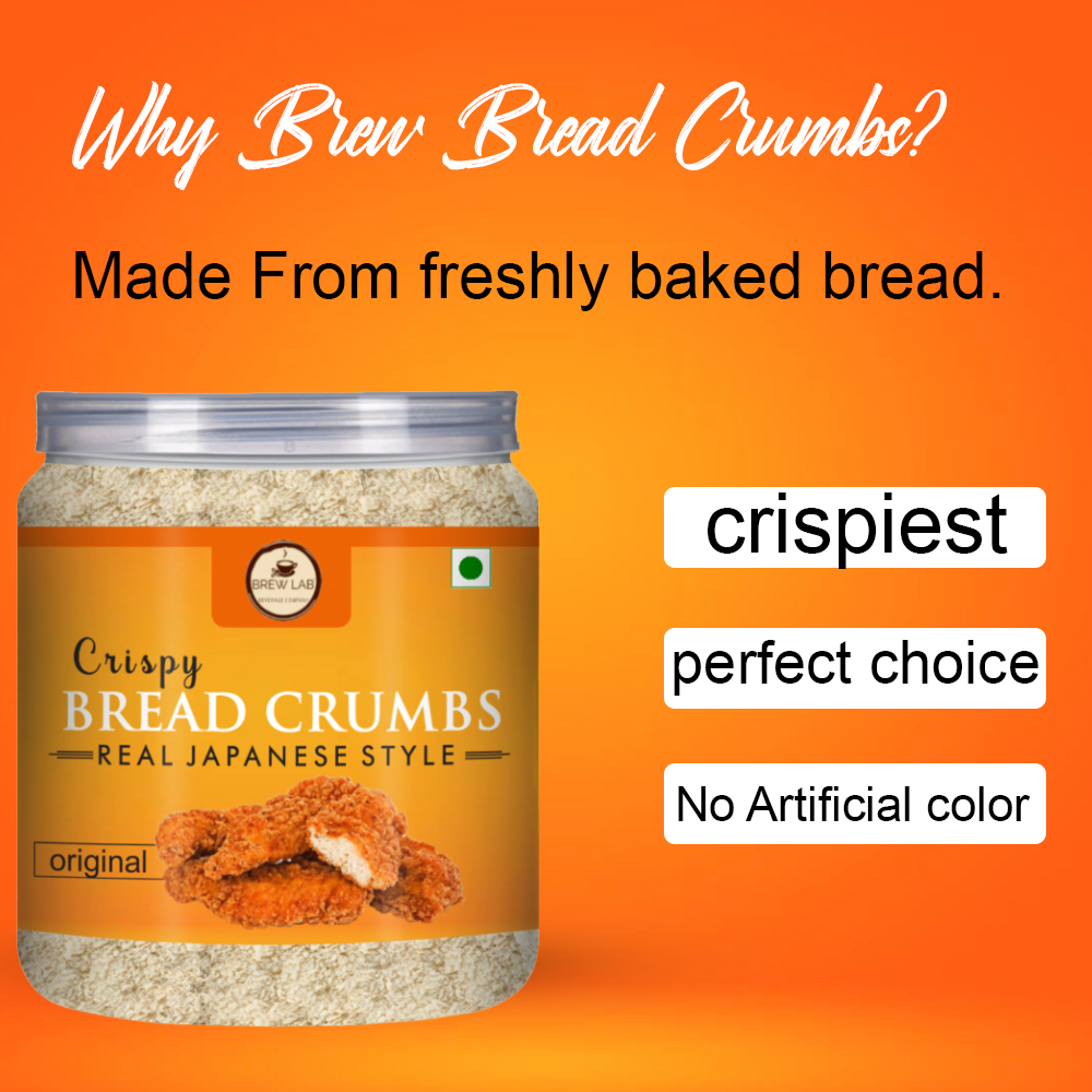 Brew Lab Panko Japanese Style Bread Crumbs For Cutlets, Fried Chicken, Snacks