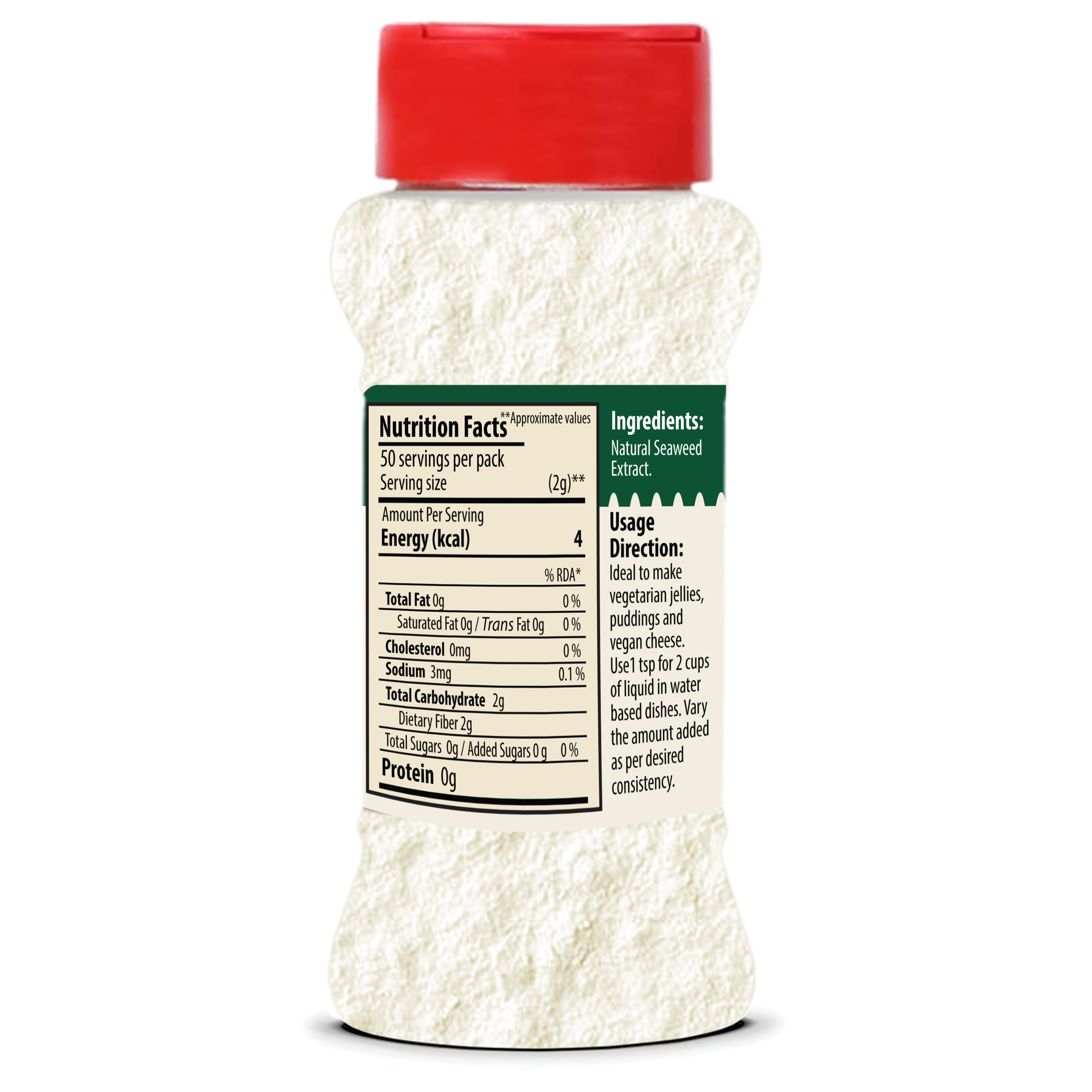 Brew Lab Agar Agar Powder | No Gelatin | Plant Based Product | 100% ...