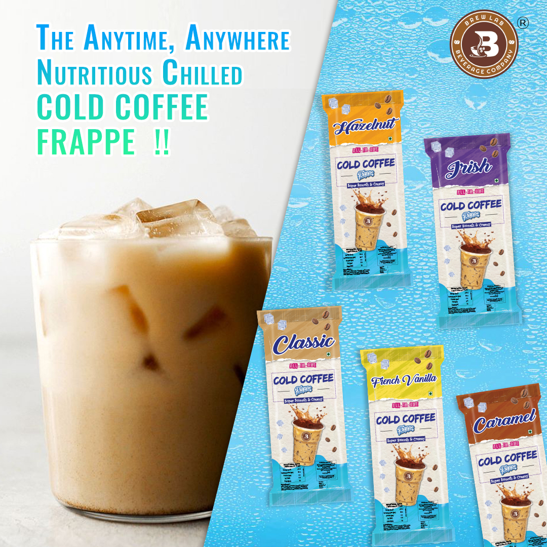 Brew Lab All-In-One Cold Coffee Frappe Powder Sachet | Five Different ...