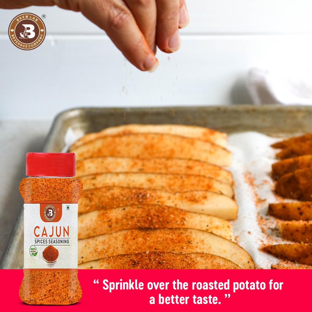 Brew Lab Cajun Spices Seasoning Mixed Spices Blend | BBQ Masala - 100 Gram