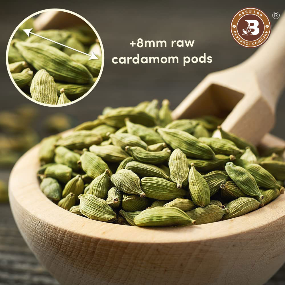 Brew Lab Green Cardamom (Sabut Hari Elaichi) | Chemical Free & Natural Cardamom Seeds | (150 g)
