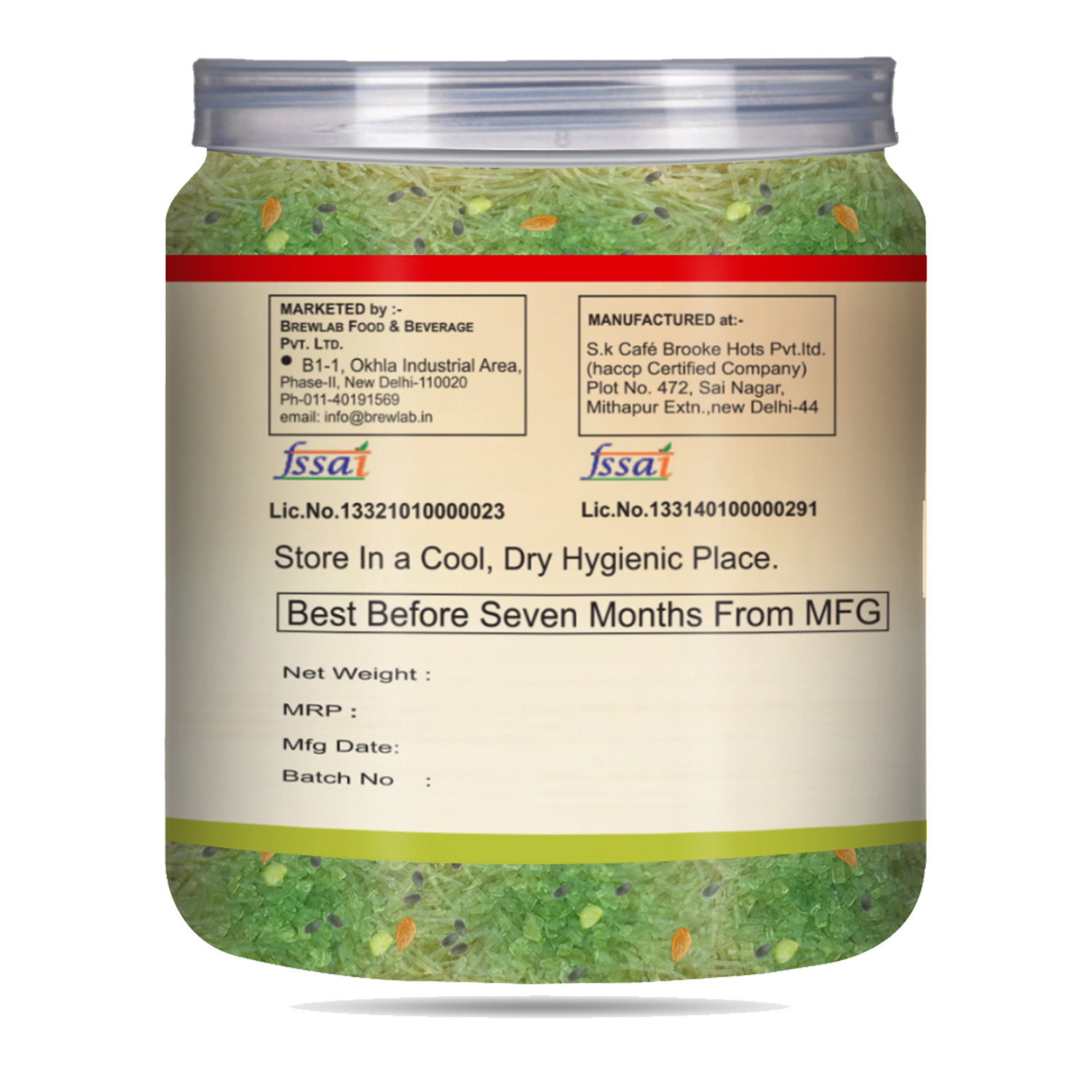 Brew Lab Kulfi Falooda Combo Mix ( Badam Pista & Kesar Pista Flavour ...