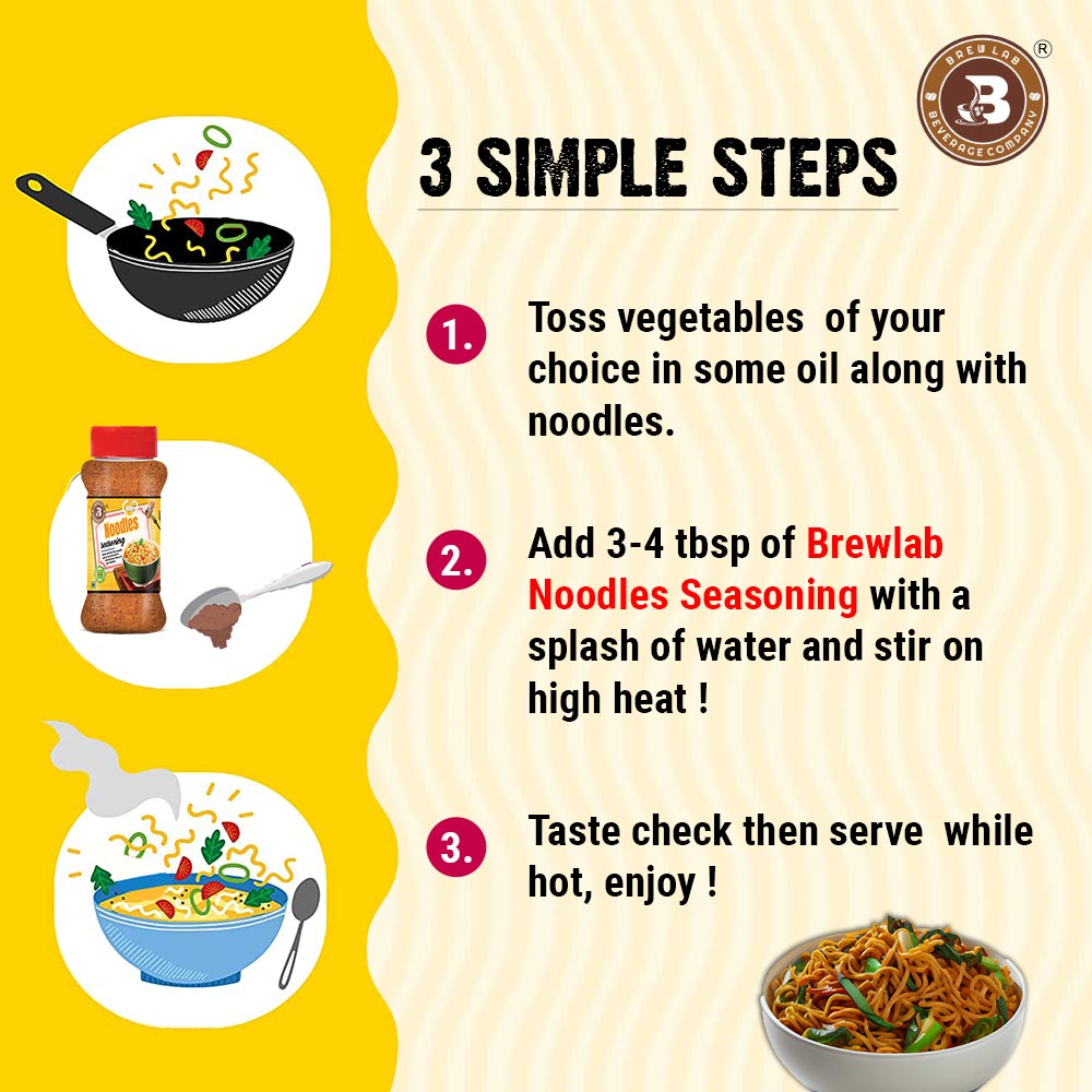 Brew Lab Noodle Seasoning Powder | Ready to Cook Masala for Chowmein ...