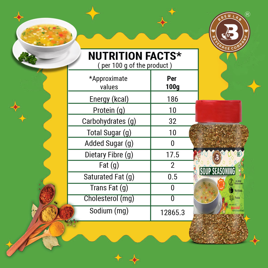 Brew Lab Soup Seasoning | Rich Source of Fluids | (100 g)